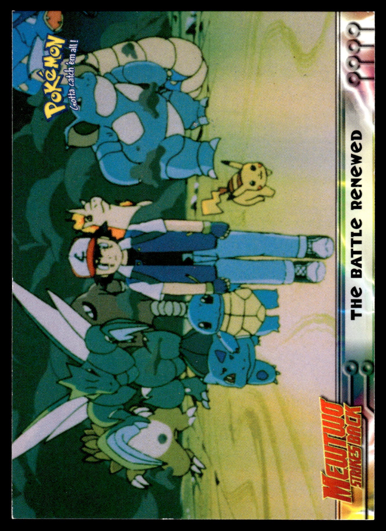 The Battle Renewed #32 TOPPS Mewtwo Strikes Back Movie Pokemon [PL ...