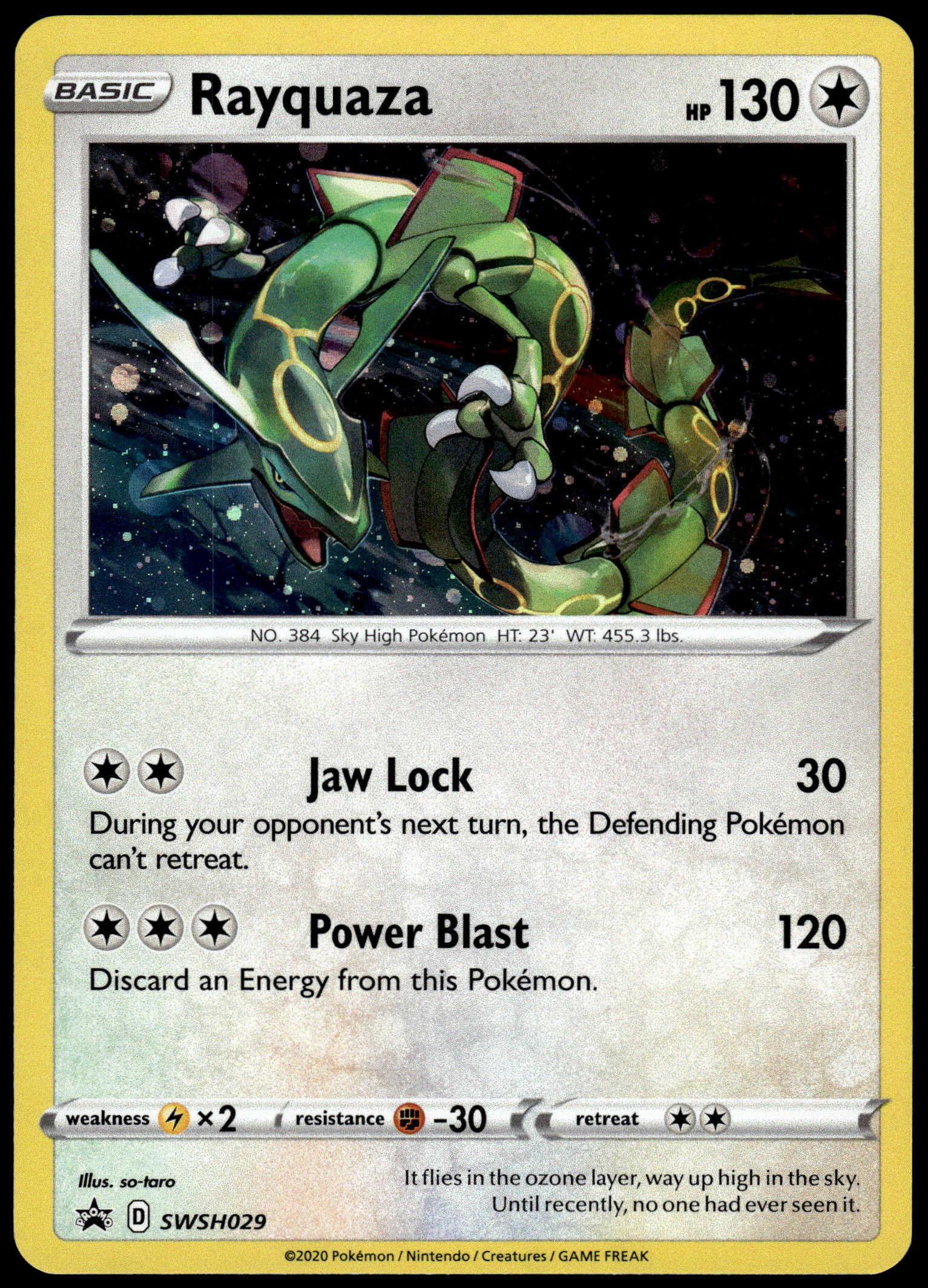 Rayquaza Cosmos Holo SWSH029 Black Star Promo Pokemon [NM] (4 ...